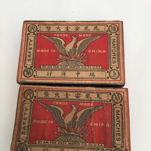 Two Very Rare 1930s Antique Chinese Matches With Sticks - Etsy