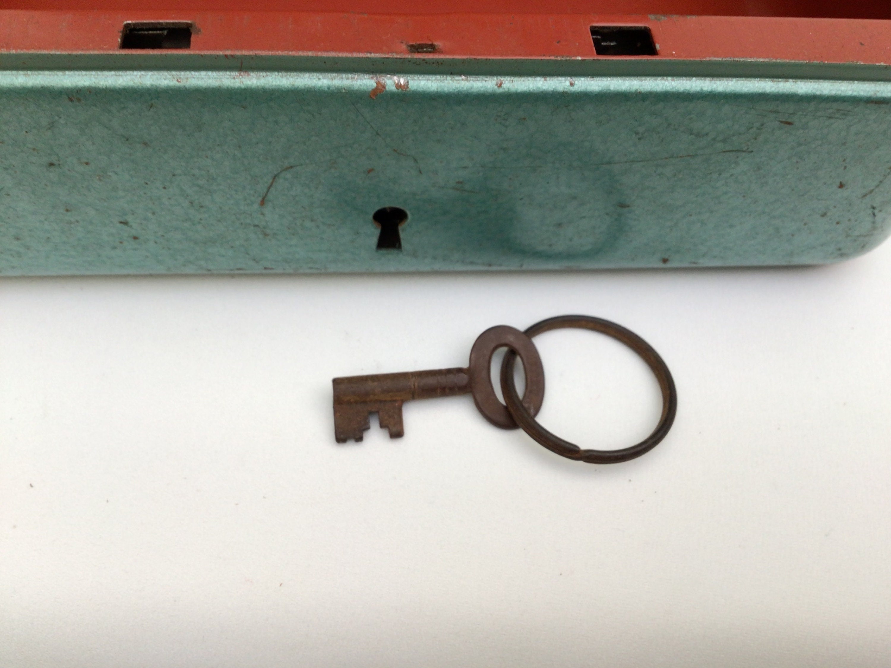 Early/midcentury Holland Heavy Metal Box, Cash Box With Key - Etsy