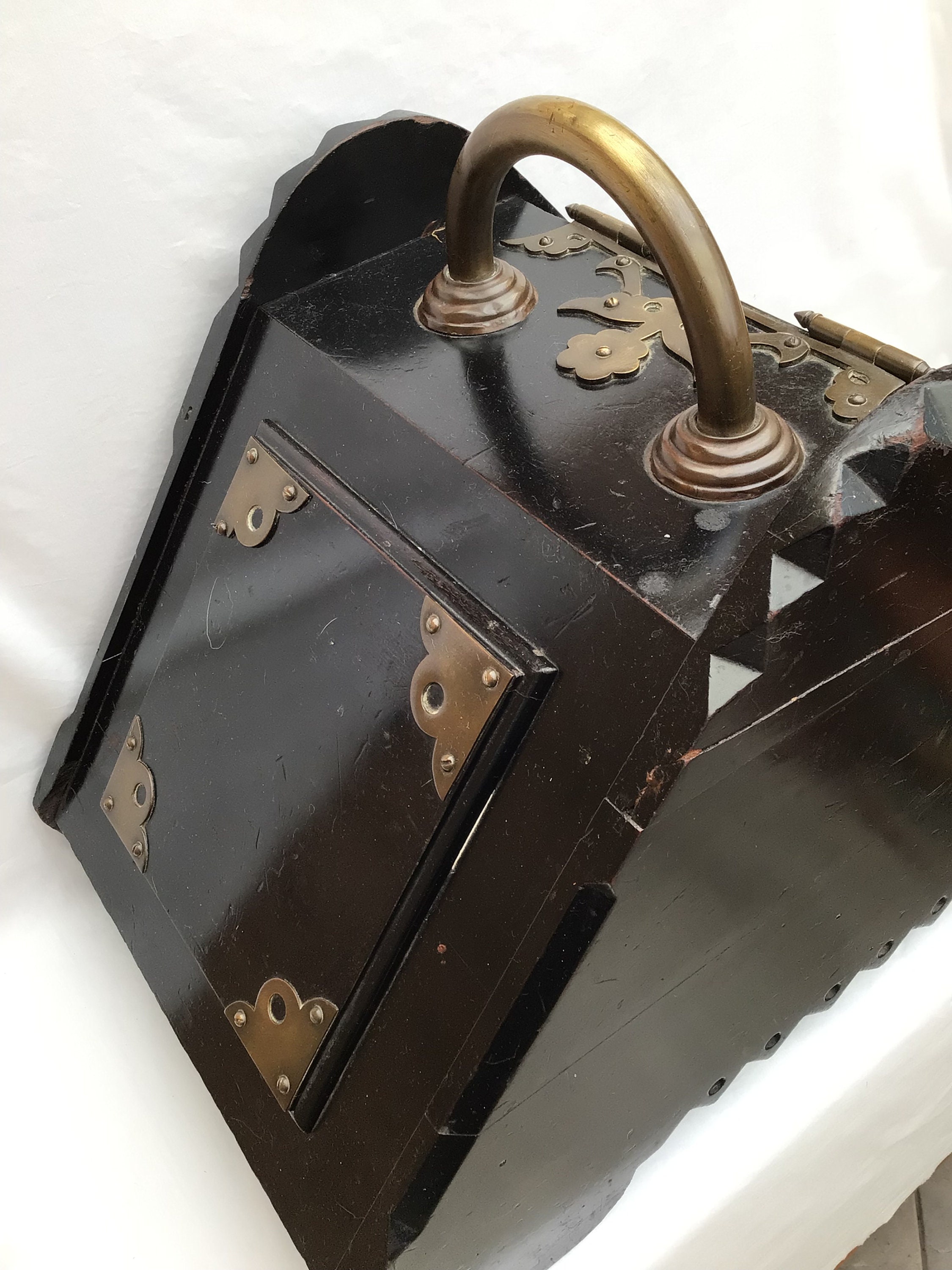 Antique Victorian Coal/log Scuttle Box Cabinet - Etsy