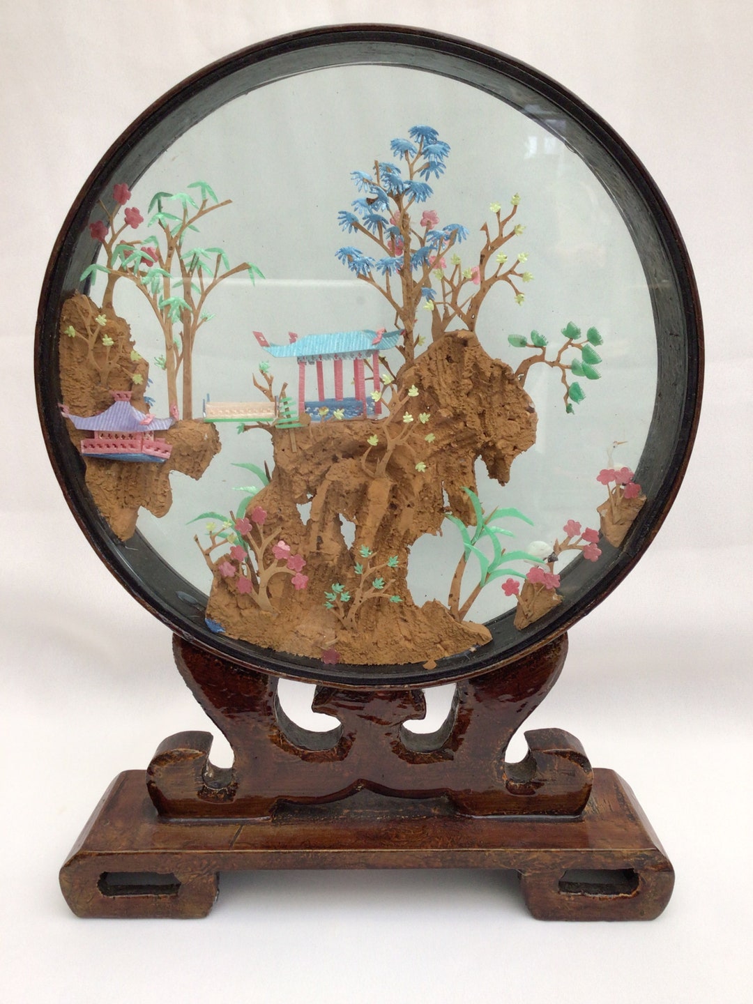 Large Chinese Handmade Diorama. H. 30cm - Etsy