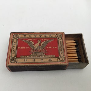 Two Very Rare 1930s Antique Chinese Matches With Sticks - Etsy
