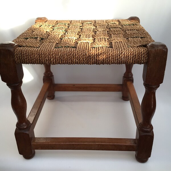Oak Footstool - Etsy
