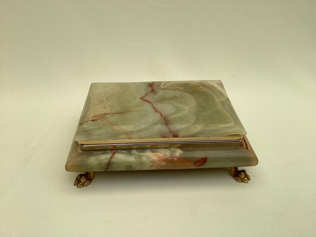 Italian Marble/onyx Trinket Box. Jewellery Box - Etsy