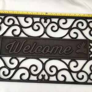 Cast Iron Welcome Sign, Large Welcome Board - Etsy UK