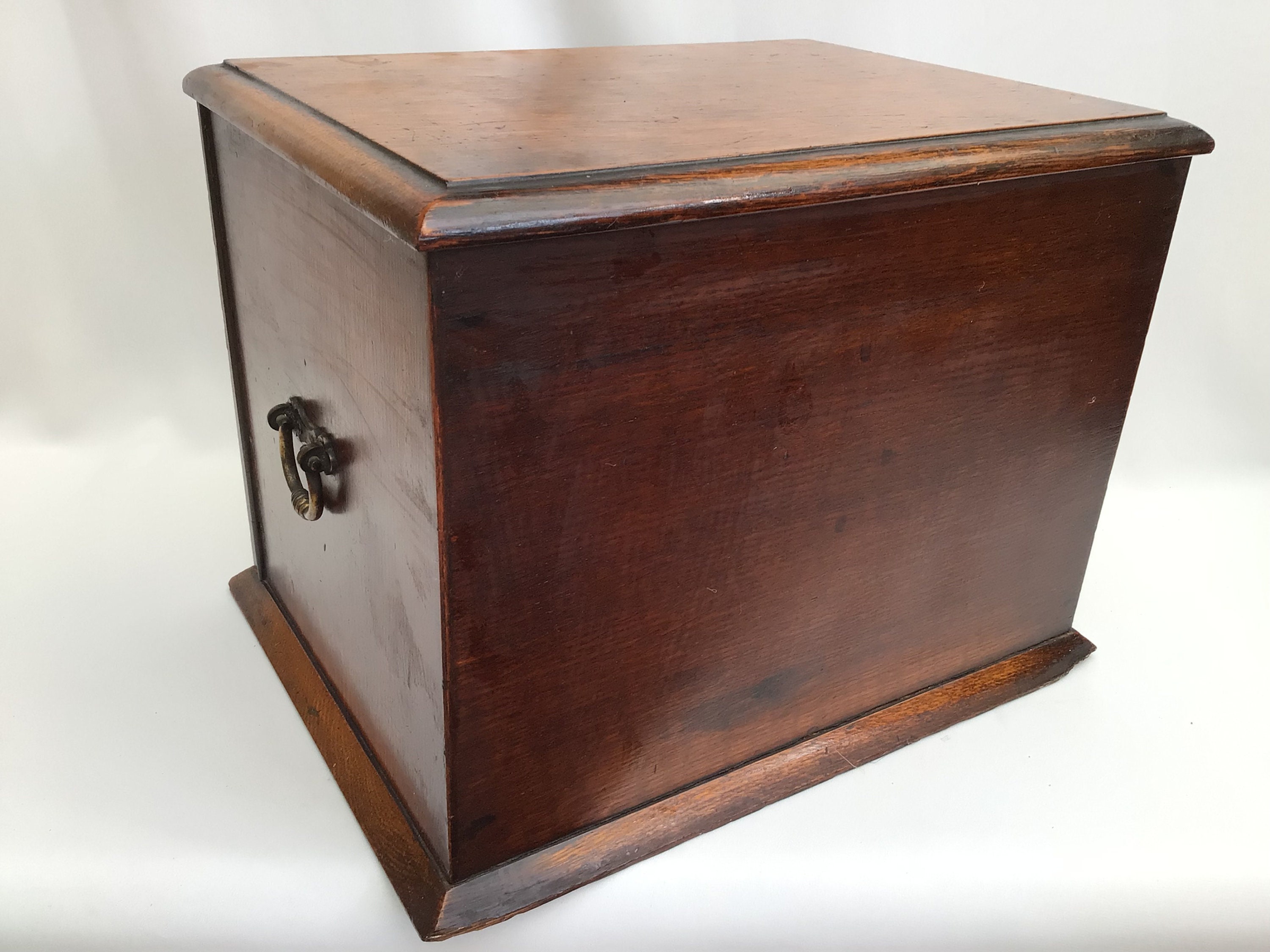 Antique English Oak Table Storage Cabinet - Etsy