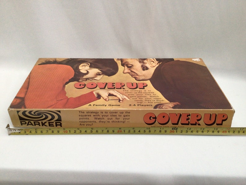 Vintage Cover up Board Game Parker Edition - Etsy