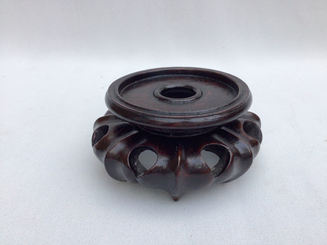 Small Antique Chinese Wood Stand. Vase, Bowl Stand Base - Etsy Australia