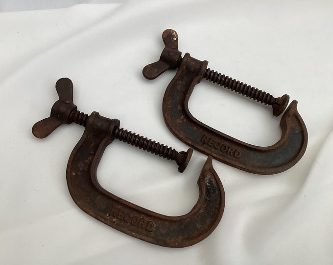 19th/early 20th Century Antique English G Clamps. #3 Record. British ...