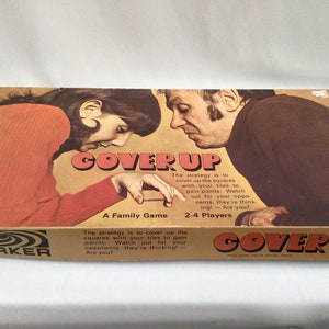 Vintage Cover up Board Game Parker Edition - Etsy