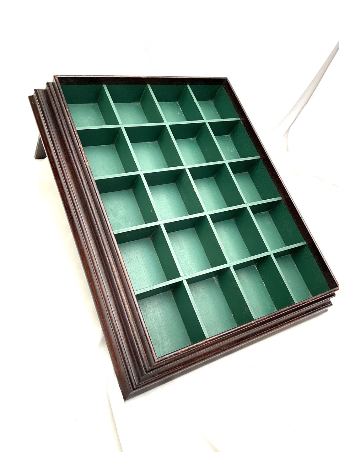 Antique Mahogany Display Case: 19th Century Coin & Watch Showcase - Etsy
