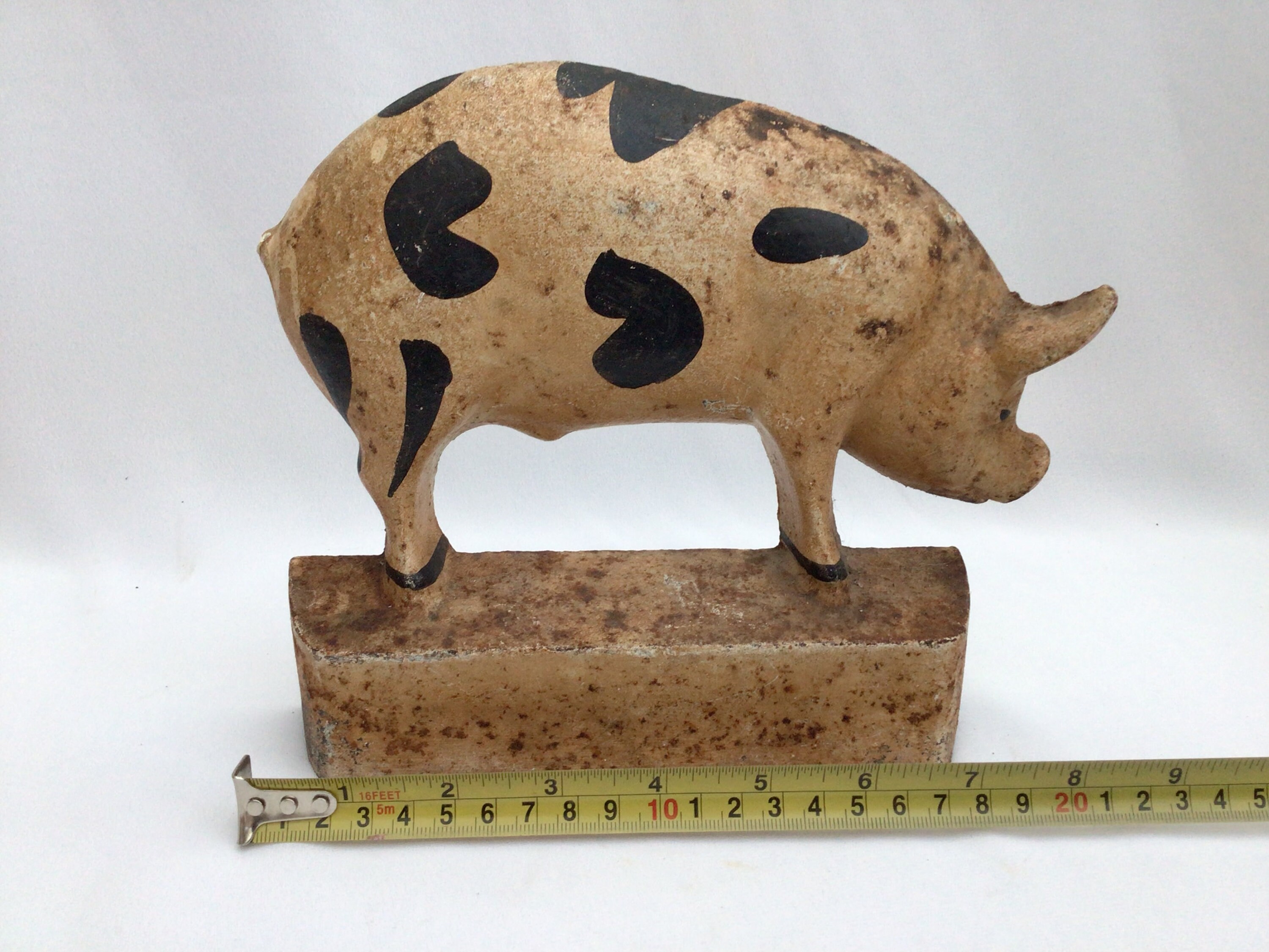 Antique Big Pig Cast Iron Door Stop - Etsy