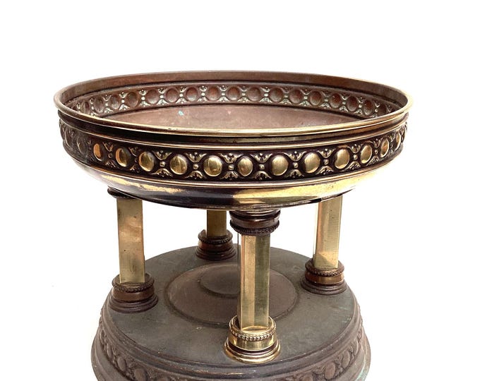 Vintage Brass Plant Stand, Brass Two Tier Plant Stand, Brass Plant ...