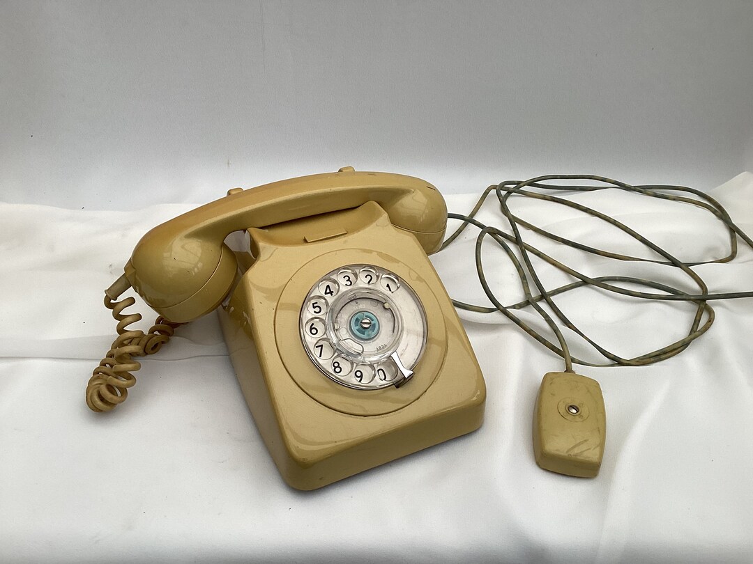 Middle Century Dial Telephone With Old Socket - Etsy