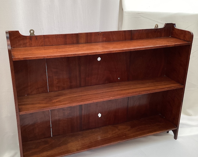 19th Century Solid Mahogany Freestanding Open Bookcase. Wall Hanging ...