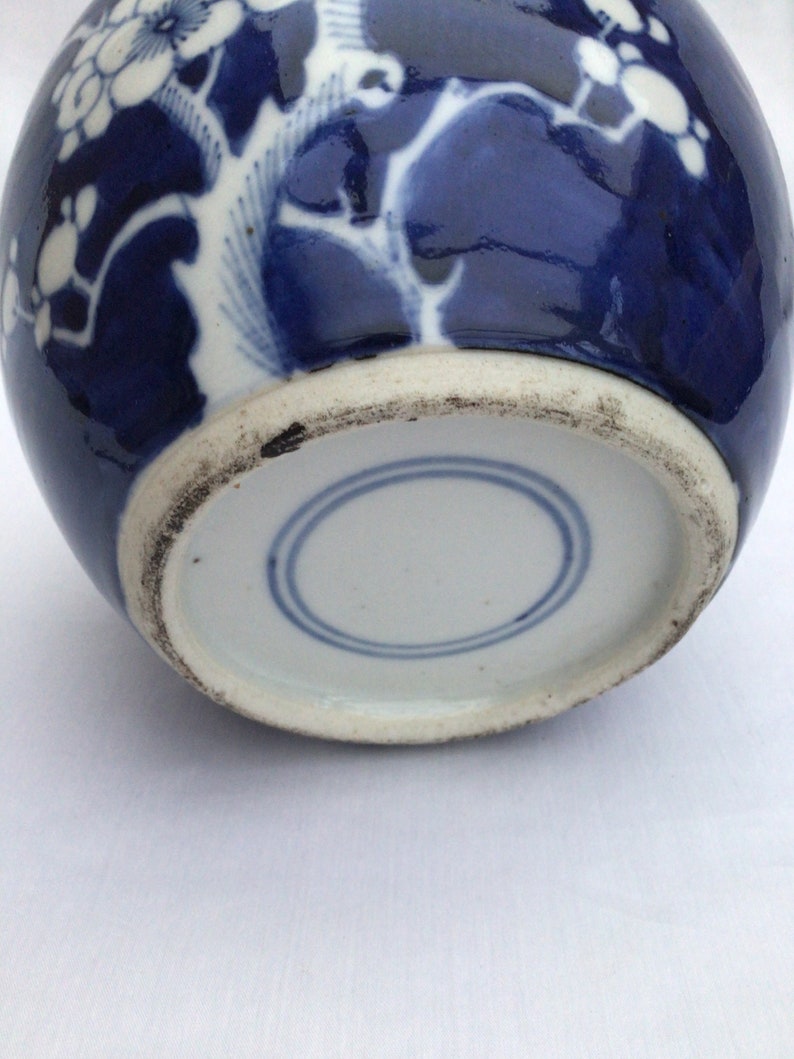 Antique Chinese Blue & White Pot, Jar - Etsy