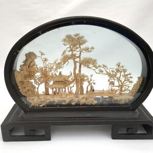 Vintage Chinese Handcrafted Diorama. L. 20.5cm - Etsy