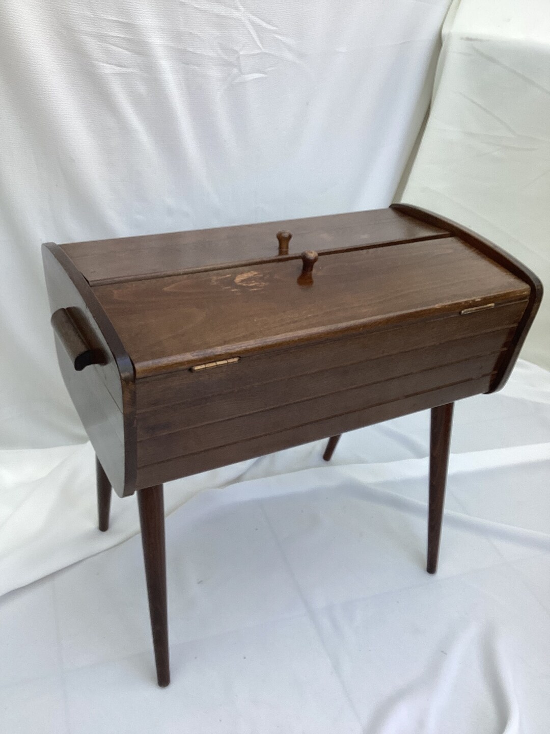 Middle Century Vintage Sewing Box - Etsy