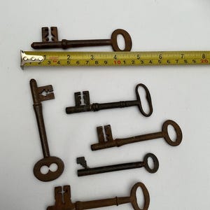 Collection of 6 Metal Keys. Antique Keys Collection - Etsy