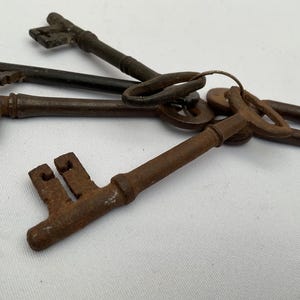 Collection of 6 Metal Keys. Antique Keys Collection - Etsy