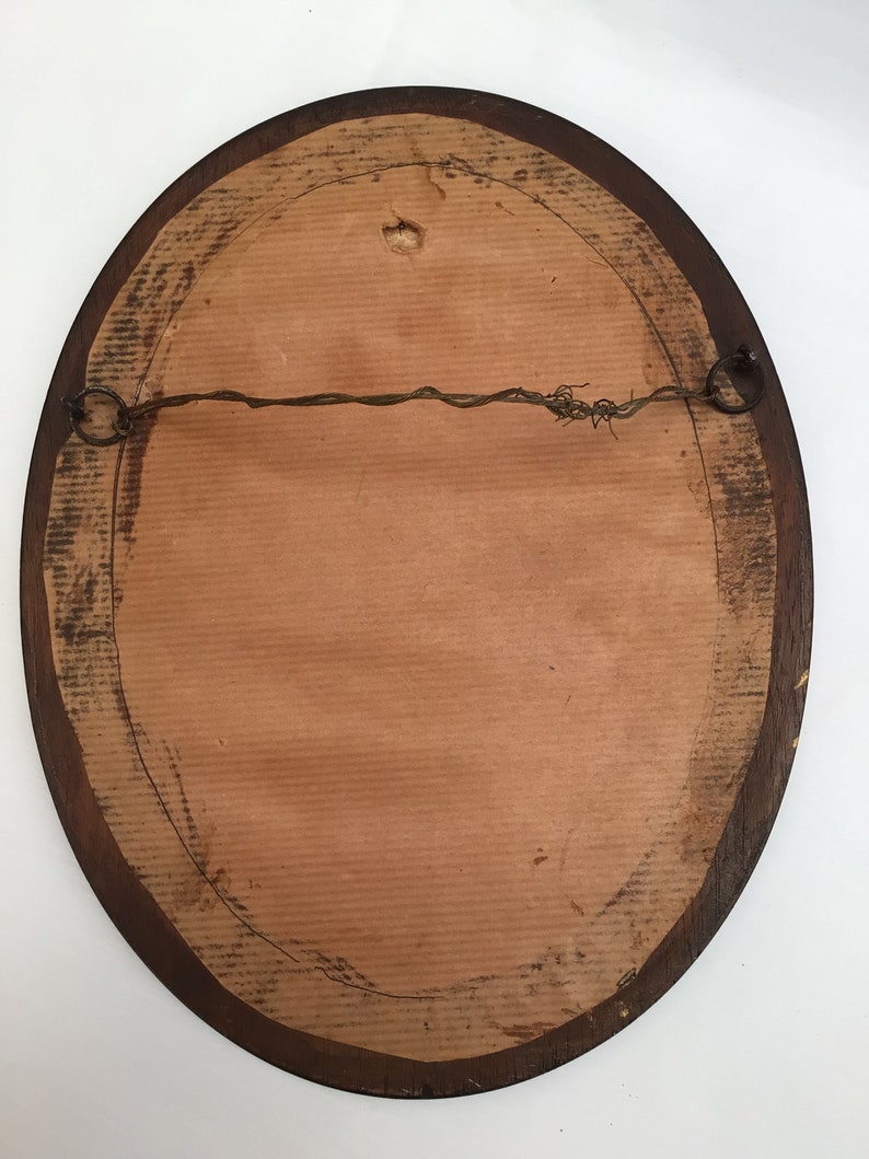 Antique Vintage Wood Portrait Frame, Embroidery Portrait - Etsy