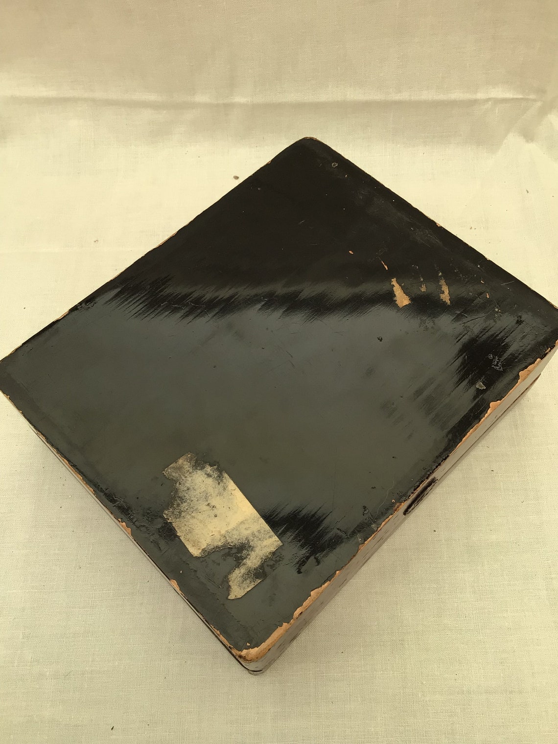 Antique Japanese Red Lacquer Box - Etsy