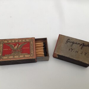Two Very Rare 1930s Antique Chinese Matches With Sticks - Etsy
