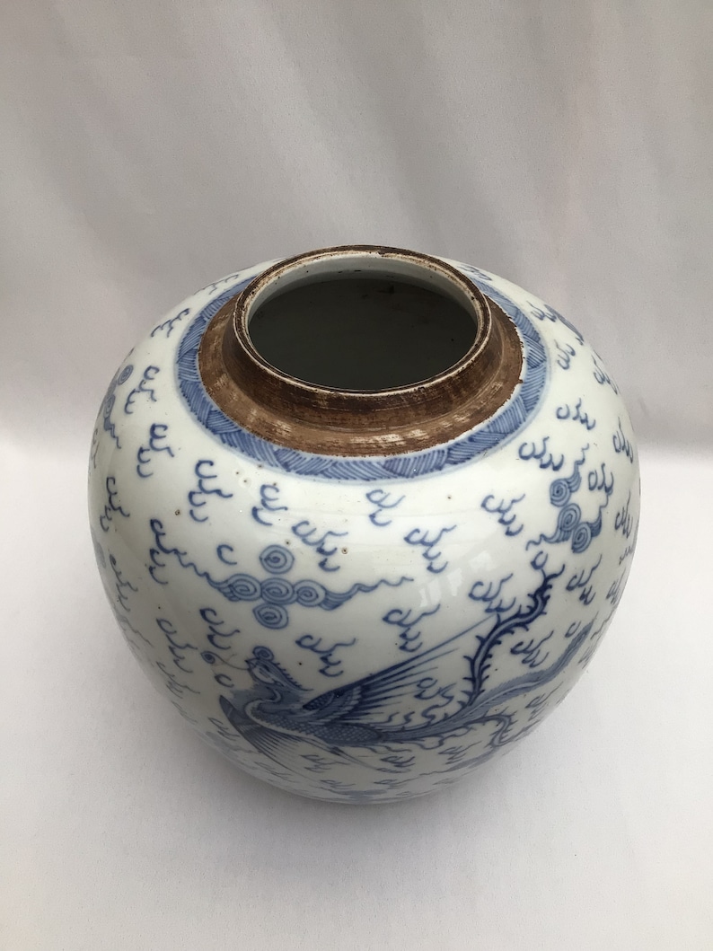 Antique Chinese Dragon and Phonics Pot. H. 18.5cm - Etsy