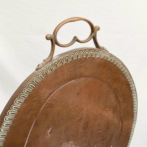 Antique English Copper Fireplace Screen: Shield Shaped Fireguard (H ...