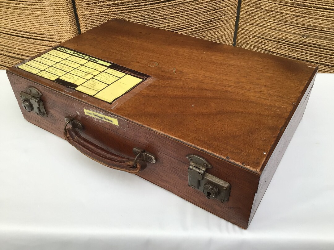 Antique Vintage Wood Briefcase, Late Victorian/early 20th Century File ...