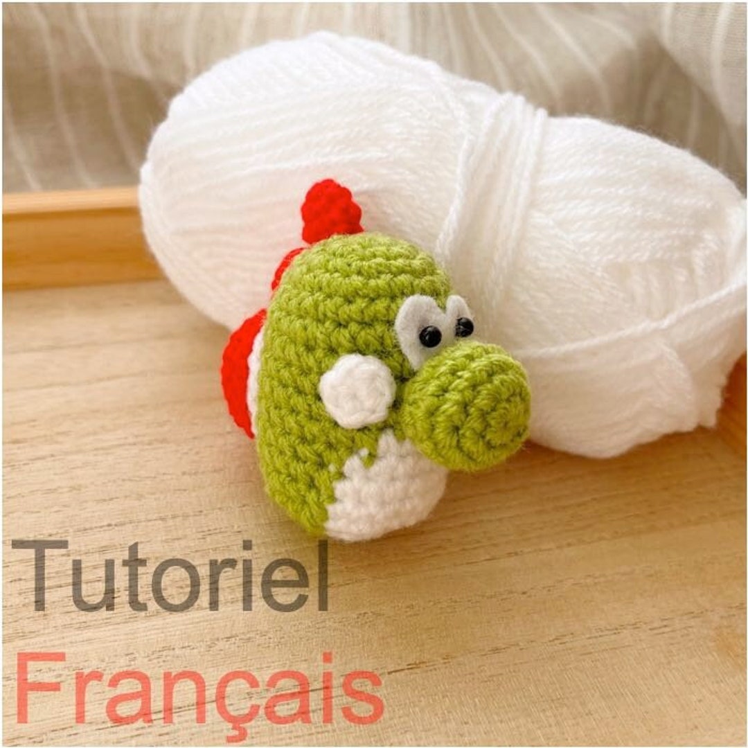 French - Yoshi Keychain Crochet Tutorial - Etsy