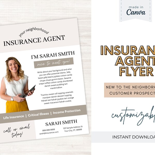 Life Insurance Flyer Template - Etsy