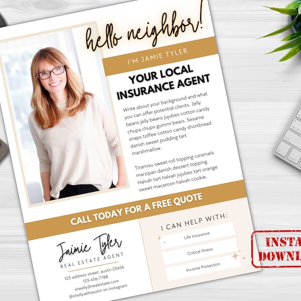 Life Insurance Agent Business Card - Etsy