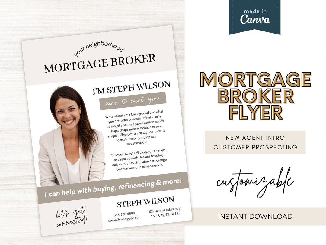 Editable Mortgage Broker Lead Generation Flyer Modern Real - Etsy