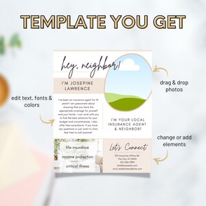 Insurance Agent Introduction Flyer Template Life Insurance - Etsy