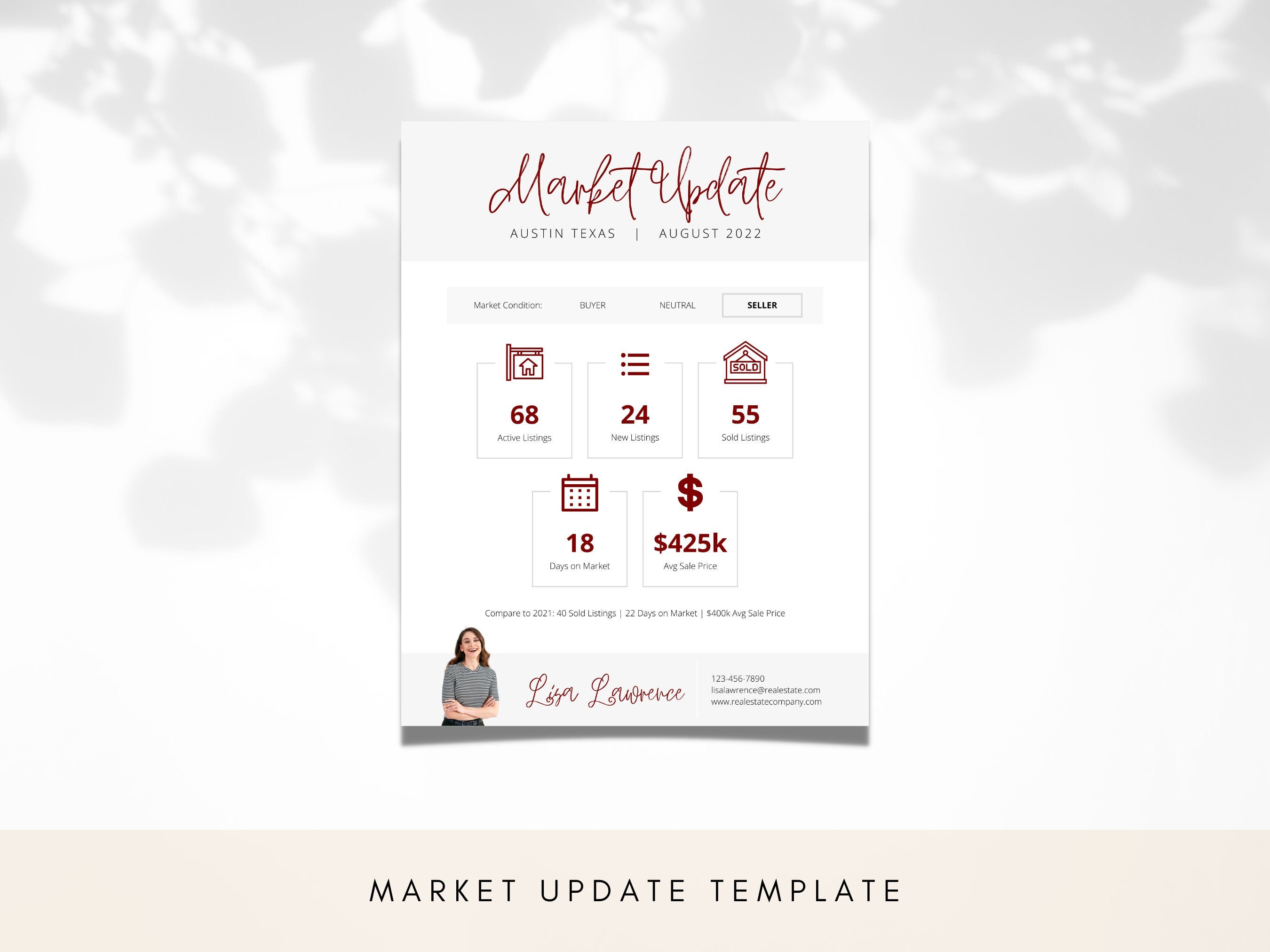 Market Update Flyer Template for Real Estate Marketing Real - Etsy