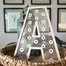 Daisy Floral Rattan Letter, Honeycomb Wicker Letter, Wooden Name Sign ...