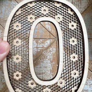 Daisy Floral Rattan Letter, Honeycomb Wicker Letter, Wooden Name Sign ...