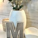 Rattan Nursery Letter Decor Rattan Wicker Letters Wooden - Etsy