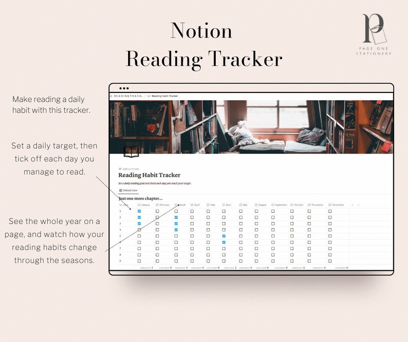 Notion Reading Tracker // Book Tracker Reading Goals Books | Etsy Australia