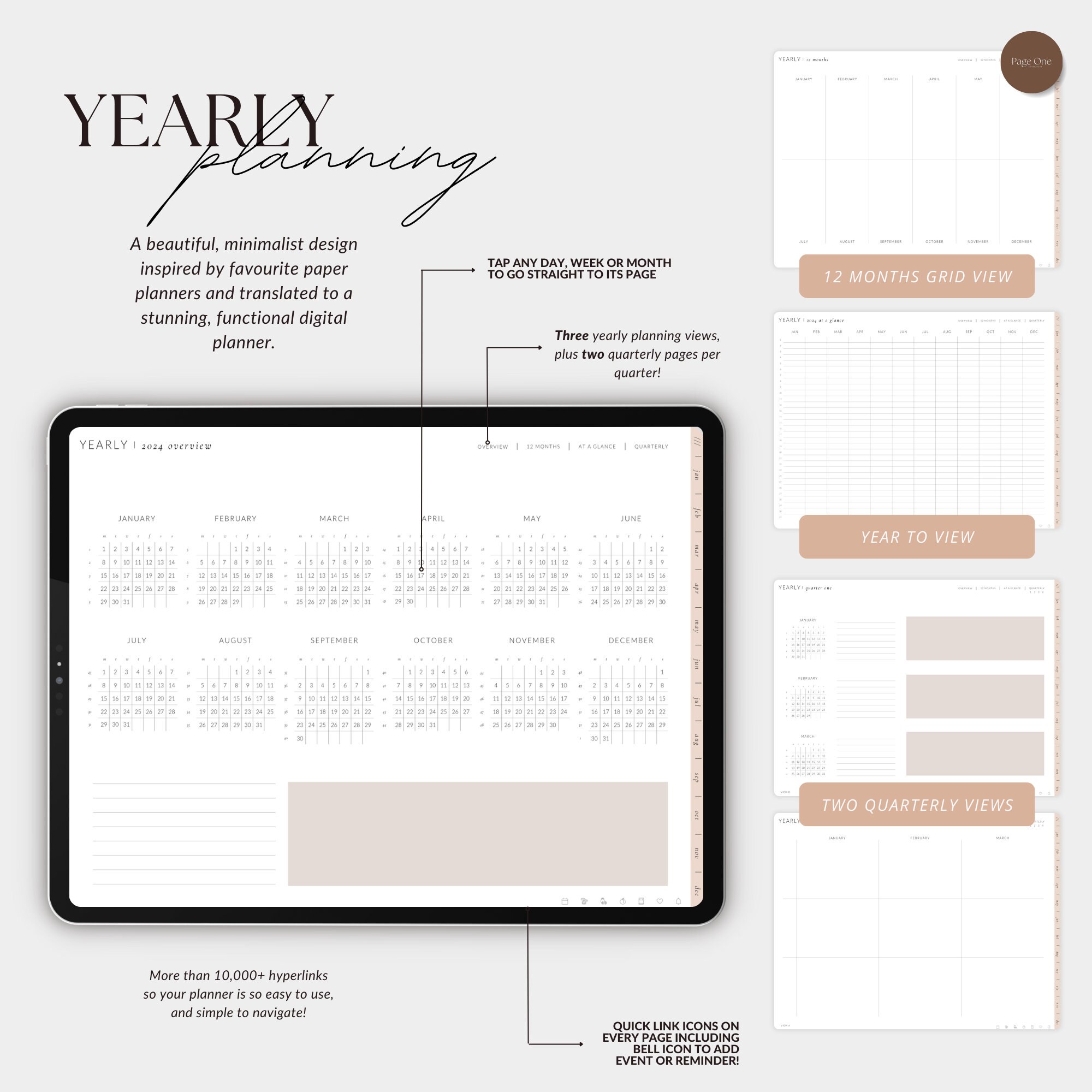 2024 Digital Planner Classic Edition // Daily, Weekly, Monthly and ...
