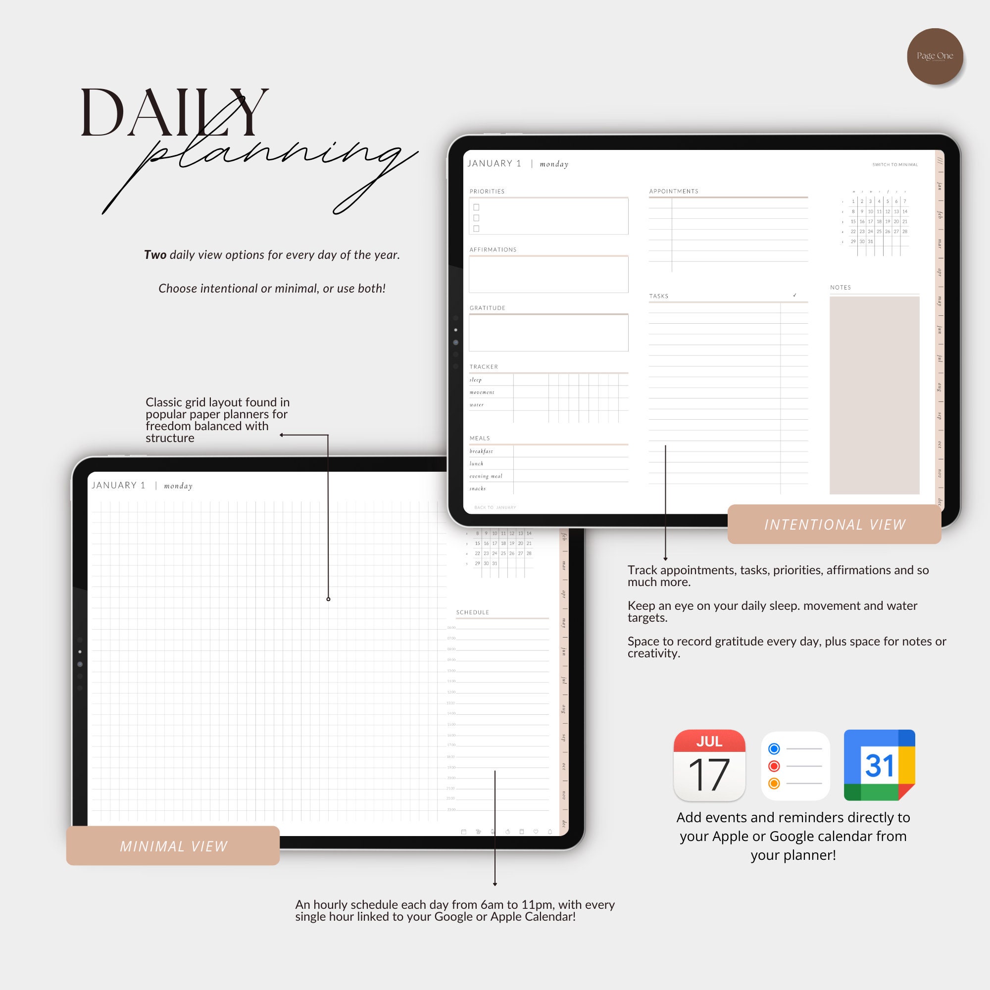 2024 Digital Planner Classic Edition // Daily, Weekly, Monthly and ...