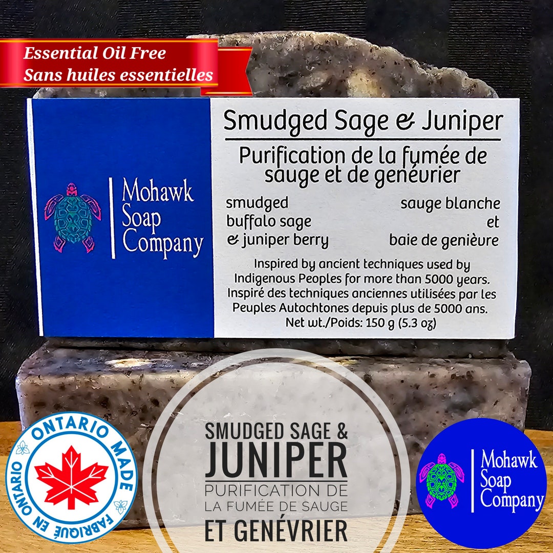 Smudged Sage & Juniper Vegan Indigenous Made Hand and Body Soap Waste ...