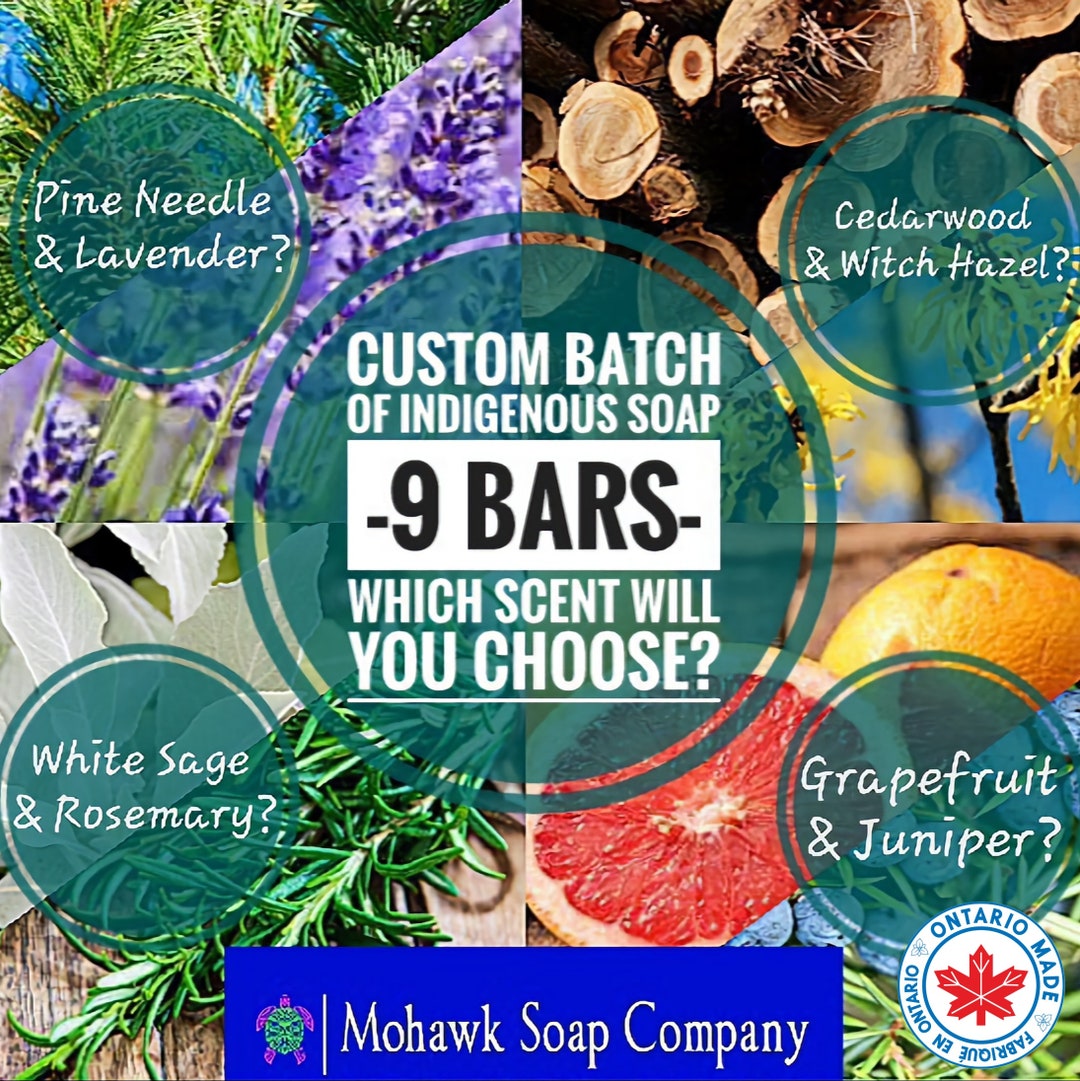 Custom Batch of Indigenous Soap 9 Large Bars Vegan Indigenous Made ...