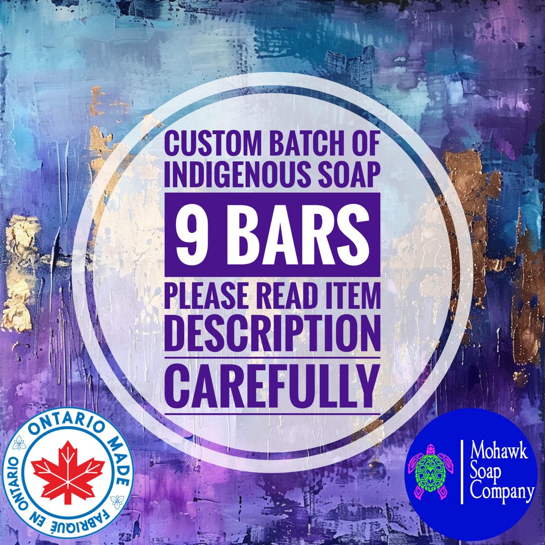 Custom Batch of Indigenous Soap | 9 Large Bars | Vegan | Indigenous ...