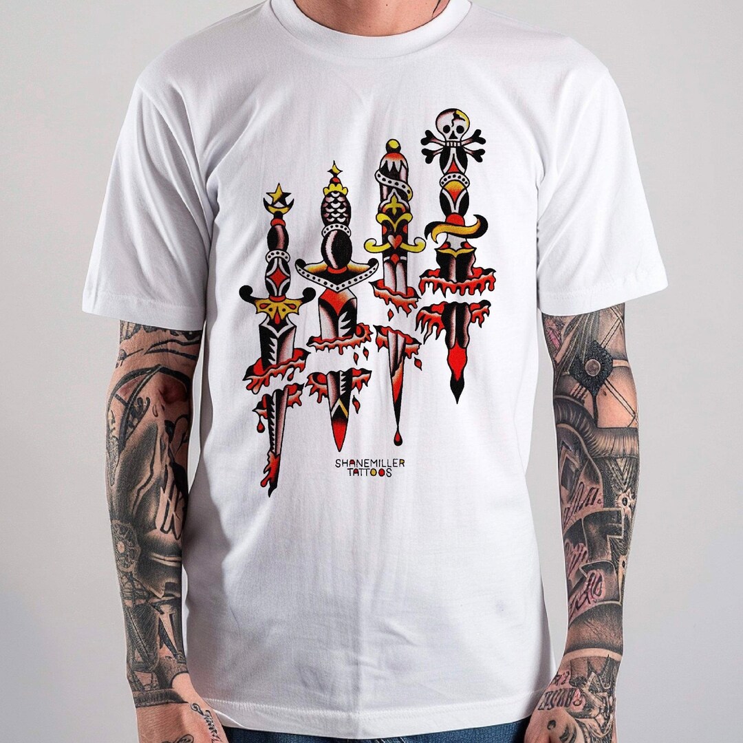 Daggers T-shirt - Etsy