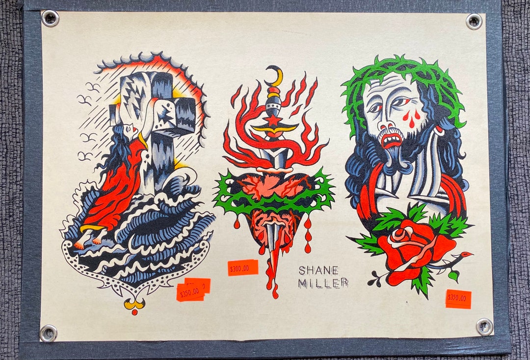 Original 12 X 16 Tattoo Flash Board - Etsy