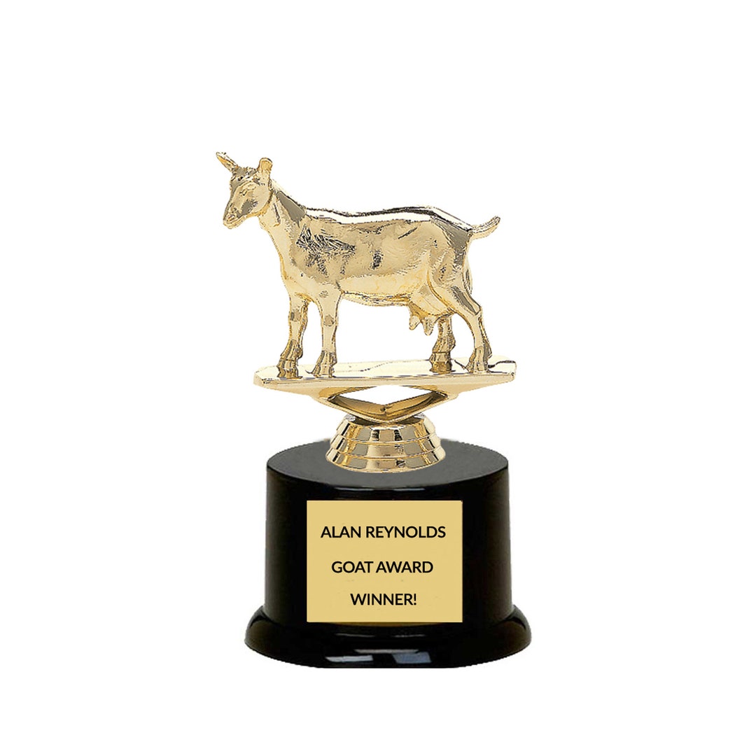Custom Dairy Goat Trophy - the Greatest of All Time - 5 1/2 Inches Tall ...