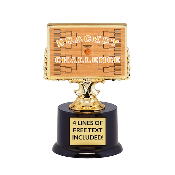 Custom Basketball Bracket Trophy March Madness Customize - Etsy