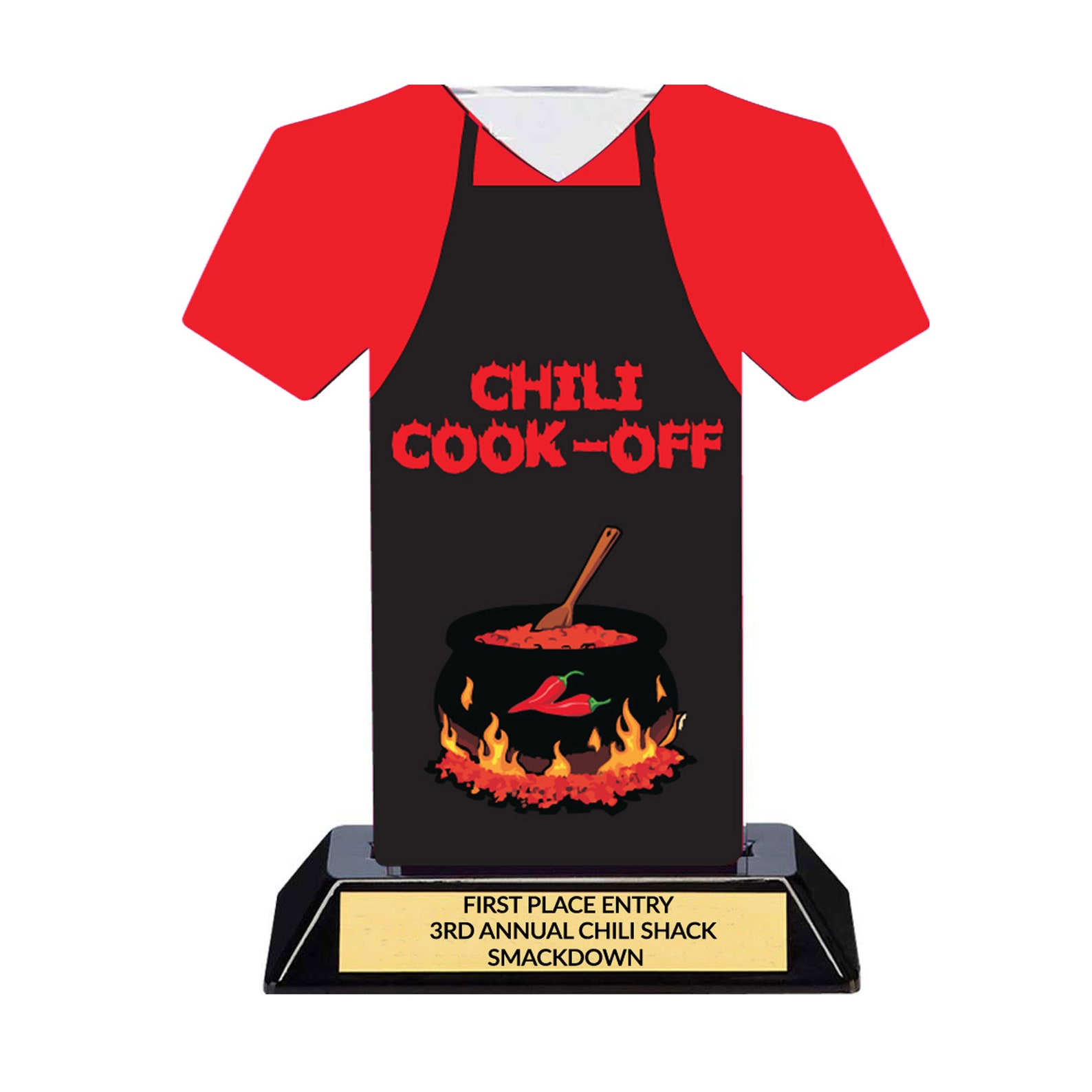 Chili Cook-off Trophy - Hottest Recipe - First Place - Custom Engraving ...