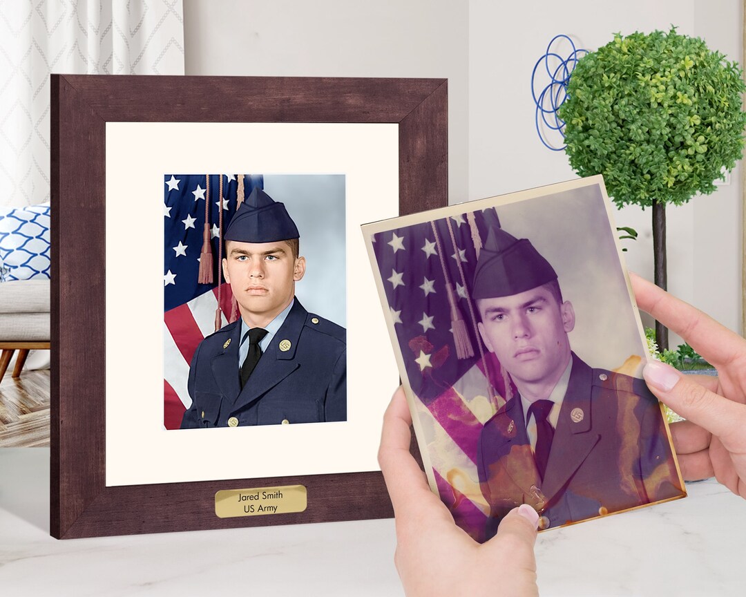 Tribute Frame Old Photo Restoration Memorial Frame Memorial Gift ...